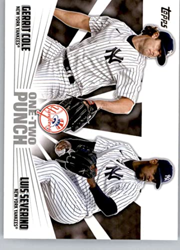 2023 Topps One-Two Punch #12P-8 Gerrit Cole/Luis Severino New York Yankees Baseball Trading Card