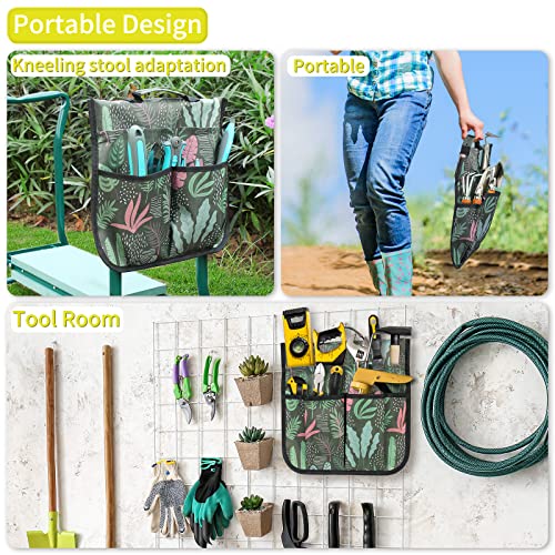 Asgens Garden Kneeler and Seat Stool with Large Tool Pocket and Soft Kneeling Pad Heavy Duty Garden Foldable Bench for Gardening Lovers