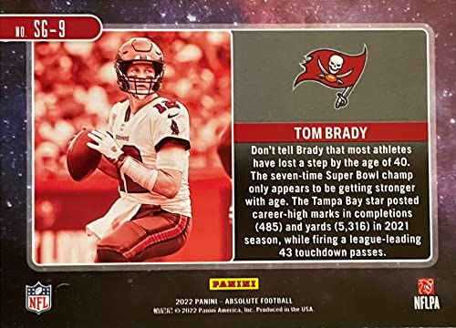 NEW 2022 Panini Absolute TOM BRADY Foil Football Card - Star Gazing Insert - Tampa Bay Buccaneers