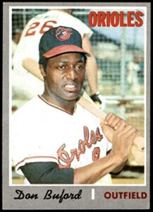 1970 topps # 428 don buford baltimore orioles (baseball card) ex orioles