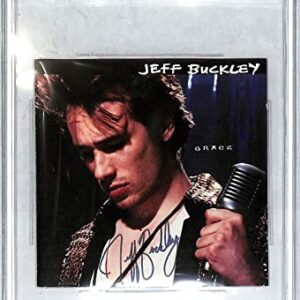 JEFF BUCKLEY Signed Autographed"Grace" CD Cover Beckett BAS SLABBED