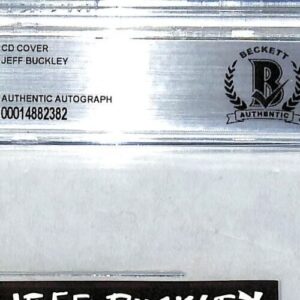 JEFF BUCKLEY Signed Autographed"Grace" CD Cover Beckett BAS SLABBED