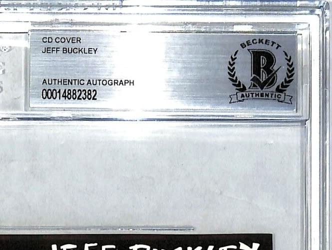 JEFF BUCKLEY Signed Autographed"Grace" CD Cover Beckett BAS SLABBED