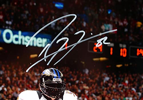 Ray Lewis Ed Reed Autographed Baltimore Ravens 16x20 HM EZ Photo -Beckett W Hologram White