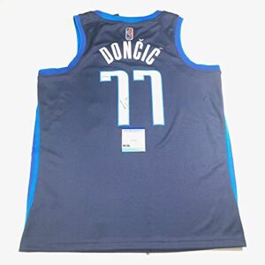 luka doncic signed jersey psa/dna dallas mavericks autographed