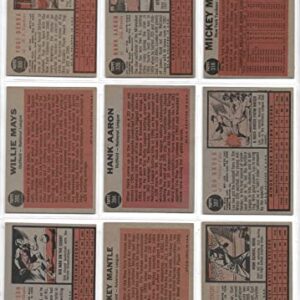 1962 Topps Baseball Card Complete Set 598 Cards EX Condition