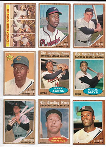 1962 Topps Baseball Card Complete Set 598 Cards EX Condition