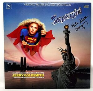 helen slater signed autographed”supergirl” album kara zor-el beckett bas