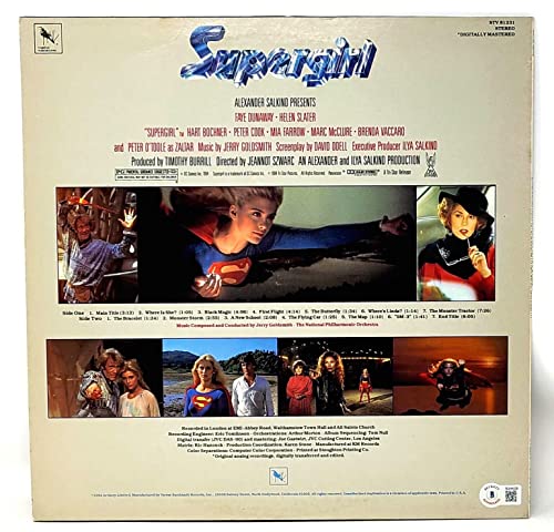 HELEN SLATER Signed Autographed"SUPERGIRL" Album Kara Zor-El Beckett BAS