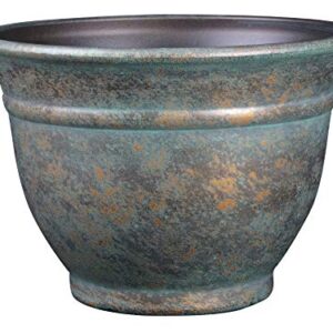 Classic Home & Garden 10509D 377R 9" Alena Planter, Weathered Copper