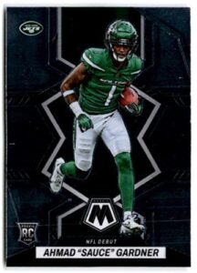 2022 panini mosaic #289 ahmad”sauce” gardner nfl debut nm-mt rc rookie new york jets football trading card nfl