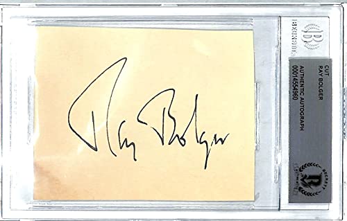 RAY BOLGER"Scarecrow" WIZARD OF OZ Signed Autographed CUT Beckett BAS Slabbed