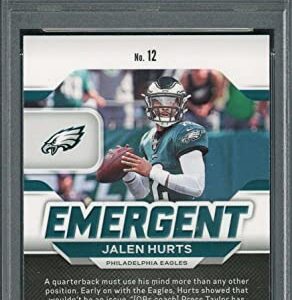 Jalen Hurts 2020 Panini Prizm Emergent Rookie Card RC #12 Graded PSA 10