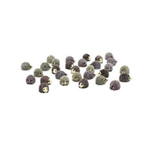 X Hot Popcorn 30 Pcs Mini Hedgehog Figurines, Miniature Moss Landscape DIY Garden Decor