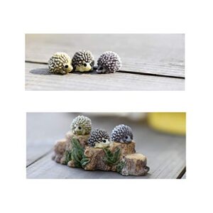 X Hot Popcorn 30 Pcs Mini Hedgehog Figurines, Miniature Moss Landscape DIY Garden Decor