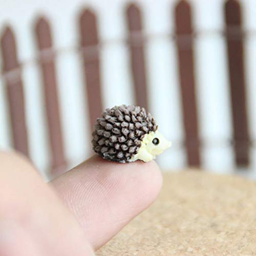 X Hot Popcorn 30 Pcs Mini Hedgehog Figurines, Miniature Moss Landscape DIY Garden Decor