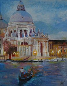 sold santa maria cathedral, venice – grand canal by internationally renown painter yary dluhos