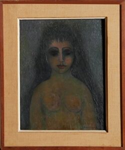 nude with dark eyes