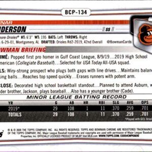 2020 Bowman Chrome Prospects #BCP-134 Gunnar Henderson Baltimore Orioles Baseball NM-MT