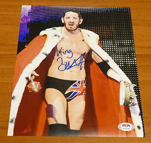 Wade Barrett Signed 8x10 Pro Wrestling Photo with PSA COA