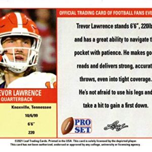 2021 Pro Set Football #PS1 Trevor Lawrence Rookie Card