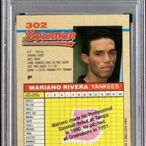 Mariano Rivera Signed 1992 Bowman #302 Rookie Card HOF 2019 PSA/DNA 10 Autograph - Baseball Slabbed Rookie Cards