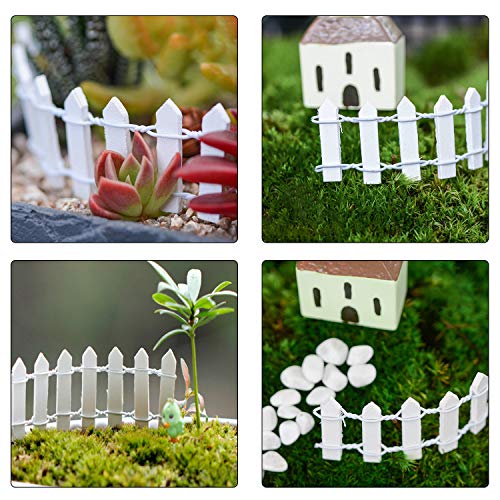 Tonsiki 40 Inch Length Miniature Fairy Garden Ornament Fence