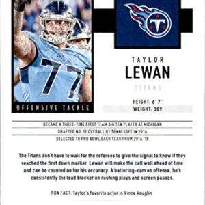 2020 Score #116 Taylor Lewan Tennessee Titans Football Card