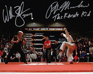 ralph macchio & william zabka karate kid signed reprint photo cobra kai rp