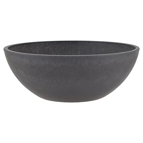 PSW Arcadia Products, Centerpiece Bowl, Fairy Garden Planter M25DC, 10 Inch, Dark Charcoal