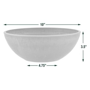 PSW Arcadia Products, Centerpiece Bowl, Fairy Garden Planter M25DC, 10 Inch, Dark Charcoal