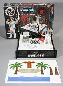 carlito’s cabana 4x signed wwe action figure & toy ring psa/dna coa autograph – autographed wrestling miscellaneous items