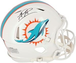 tua tagovailoa miami dolphins autographed riddell speed authentic helmet – autographed nfl helmets