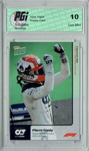 pierre gasly 2020 topps now #1 only 2,357 made rookie card pgi 10