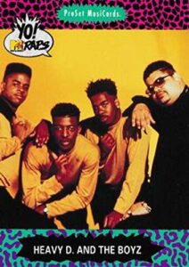 1991 pro set yo mtv raps nonsport #39 heavy d. and the boyz official music standard sized trading card