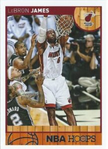 lebron james 2013 2014 hoops basketball series mint card #62