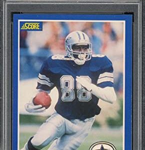 Michael Irvin 1989 Score Football Rookie Card RC #18 Graded PSA 9