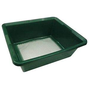 tierra garden gp55 fine galvanized mesh garden sieve, soil sifting pan