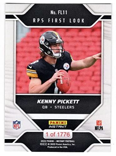 KENNY PICKETT RC 2022 Panini Instant RPS First Look ROOKIE /1776#FL11 NM+-MT+ NFL Football Rookie Premiere Steelers