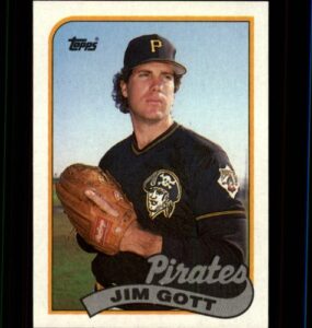 1989 topps baseball card #752 jim gott mint