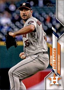 2020 topps #345 justin verlander houston astros baseball card