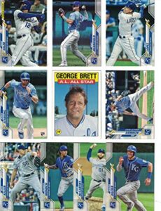 kansas city royals/complete 2020 topps royals baseball team set! (21 cards series 1 and 2) plus bonus george brett card!