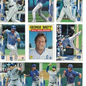 Kansas City Royals/Complete 2020 Topps Royals Baseball Team Set! (21 Cards Series 1 and 2) Plus Bonus George Brett Card!