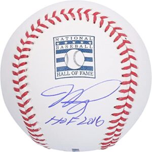 mike piazza new york mets autographed hall of fame logo baseball with hof 16 inscription – autographed baseballs