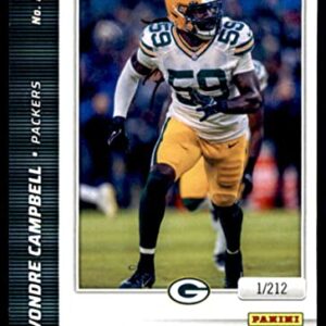 Football NFL 2021 Panini Instant All Pro #AP18 De'Vondre Campbell Packers