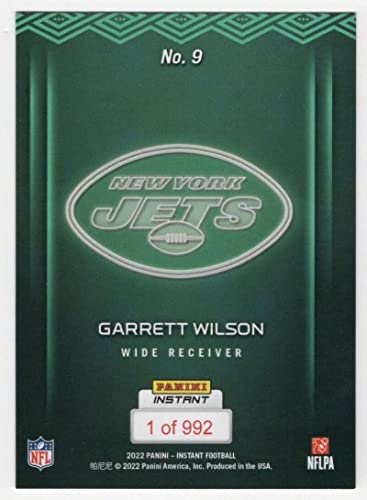 GARRETT WILSON RC 2022 Panini Instant Draft Night ROOKIE /992#9 NFL Jets