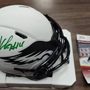 Kenneth Gainwell Philadelphia Eagles Football Autographed Lunar Eclipse Mini-Helmet - JSA Authenticated