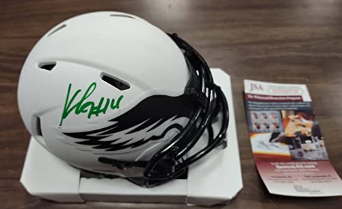 Kenneth Gainwell Philadelphia Eagles Football Autographed Lunar Eclipse Mini-Helmet - JSA Authenticated