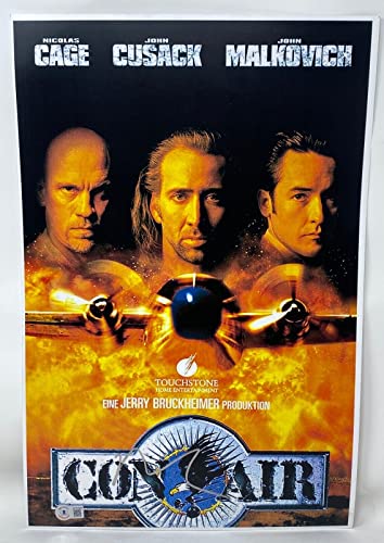 Nicolas Cage Signed Autographed Con Air Movie Poster 12x18 Nic Beckett COA