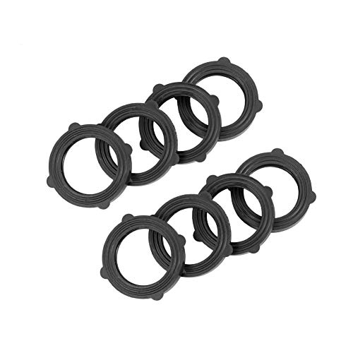 ZKZX Garden Hose Washer Heavy Duty Rubber Washer, Fit All Standard 3/4" Garden Hose Fittings 40PCS (Black)